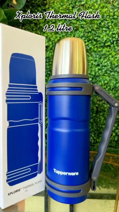 กระติกน้ำร้อนTupperware Xploris Thermal Flask 1.2L | Lazada.co.th