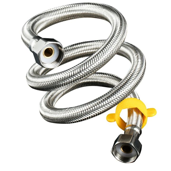 Hot and Cold Water Faucet Inlet Hose 304 Stainless Steel Faucet Braided ...