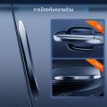 4 ชิ้นรถประตู Edge Guard ยืดหยุ่น PVC ประตูด้านข้างกันน้ํา Self ...