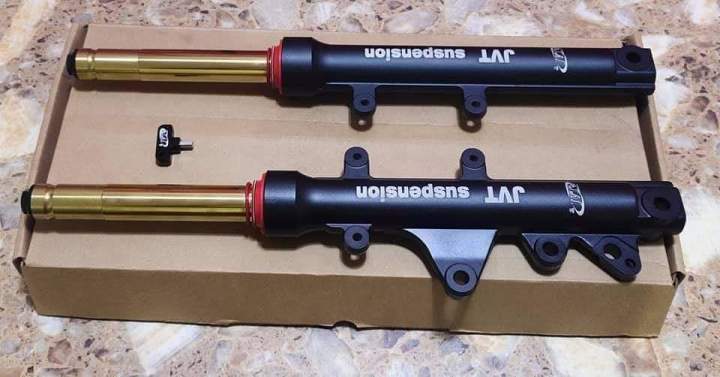 JVT FRONT SHOCK NMAX V1 V2 WITH PRE LOAD ADJUSTER(FOR STOCK T-POST ...