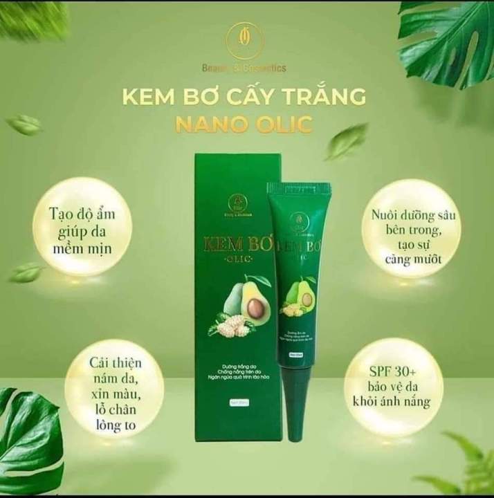 KEM BƠ CẤY TRẮNG NANO OLIC | Lazada