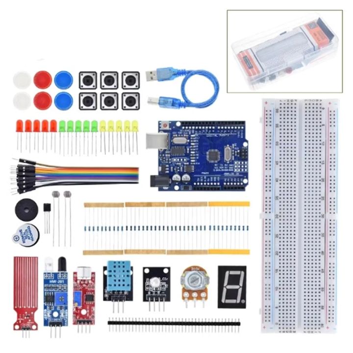 Starter Kit สําหรับ Arduino Uno R3 Breadboard Basic Simple ชุดการเรียน ...