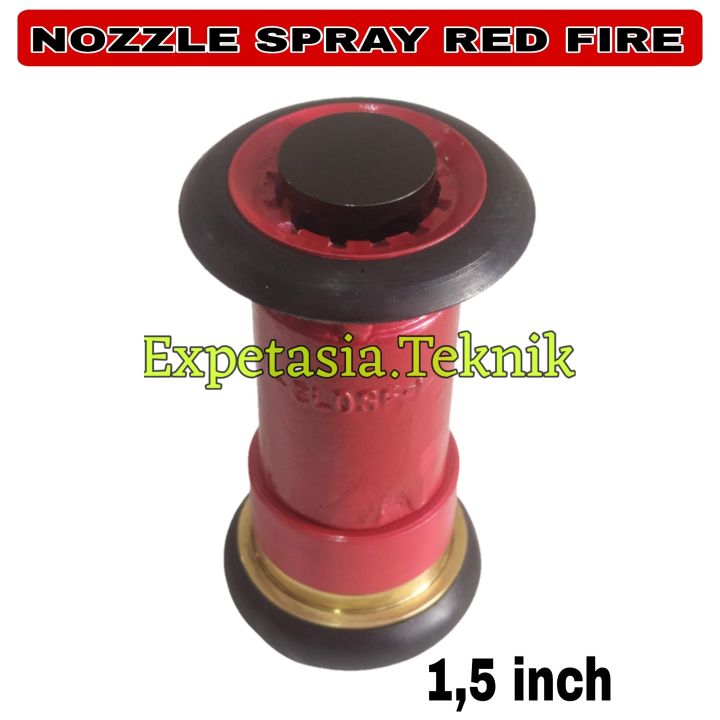 nozzle variable spray machino merah red fire 1,5 inch nozzle pemadam ...