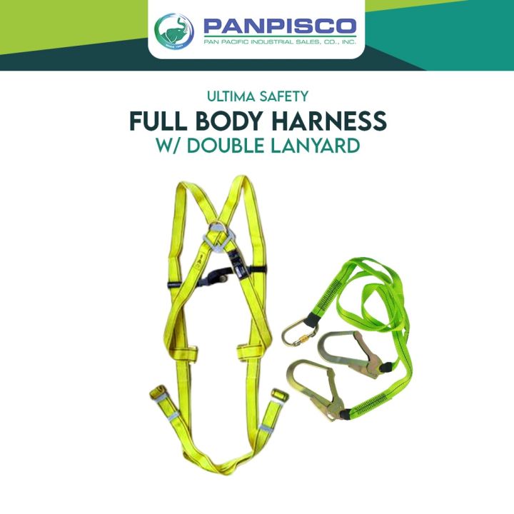 Panpisco Ultima Safety Full Body Harness w/ Double Lanyard | Lazada PH