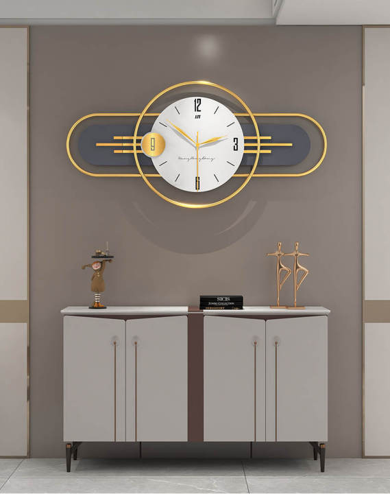 JK Large Luxury Wall Clock Modern Nordic Modern Design Living Room ...