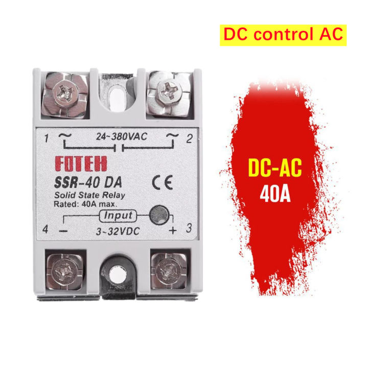 Solid State Relay Pure Red Copper Intelligent Chip Stable Performance High Safety SSR DA , SSR ...