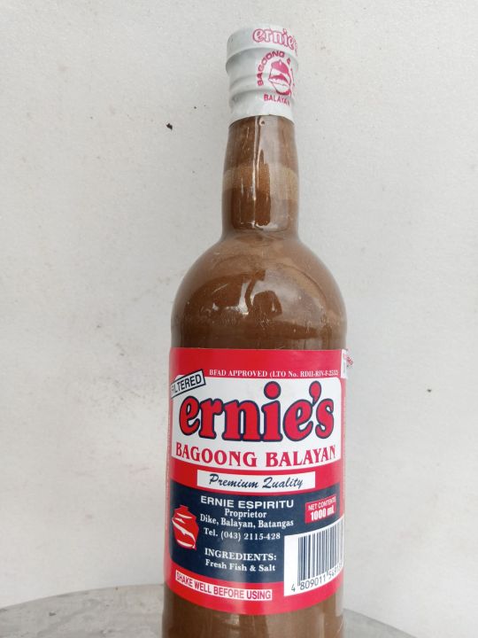 Ernie's Bagoong Pure Balayan 750mL | Lazada PH