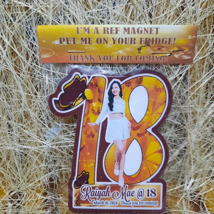 18th Birthday / Debut Ref Magnet Souvenir/ 20 pcs Minimum Order | Lazada PH