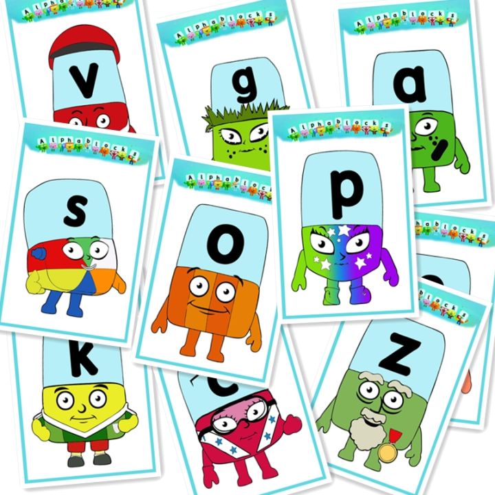 Alphablocks Letter Building Blocks Educational Toy Poster 26 English ...