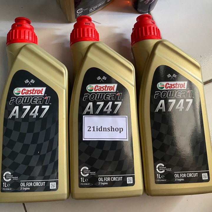 OLI SAMPING CASTROL POWER 1 A747 A 747 2T 1L ORIGINAL 100% | Lazada ...
