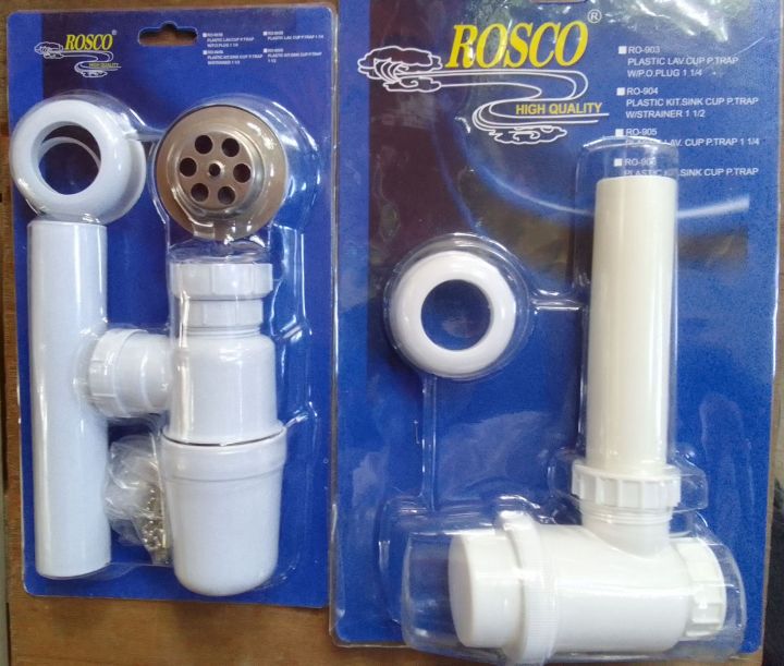 ROSCO PLASTIC LAVATORY/ KITCHENCUP P TRAP (WITH P.O. PLUG / WITHOUT ...