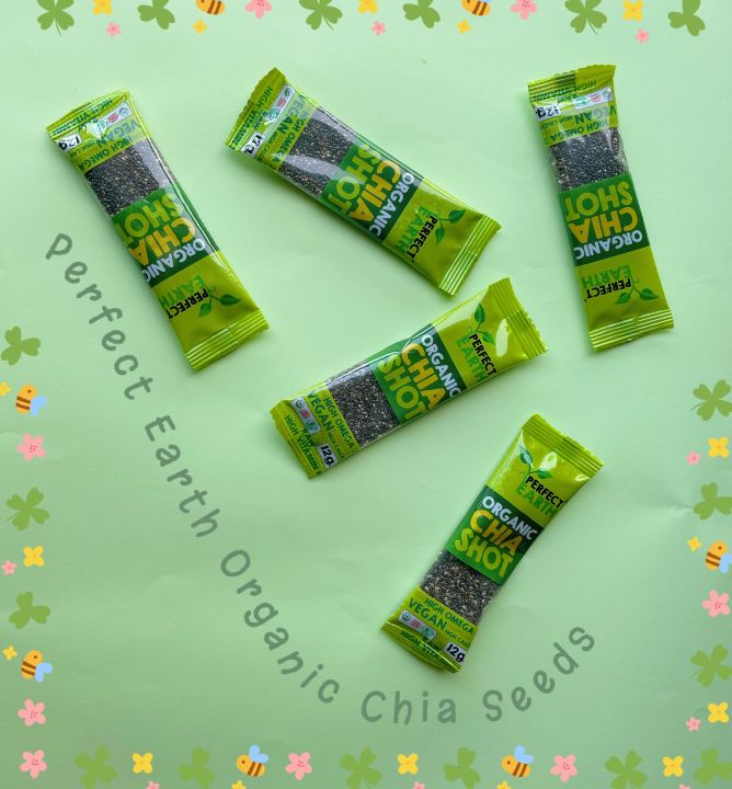 Perfect Earth Organic Chia Seeds 1 sachets เมล็ดเชียร์ ออแกนิค 1 ห่อ ...