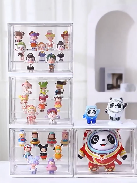 Acrylic Display Case Boxes Popmart Toy Storage Organizer Stackable ...