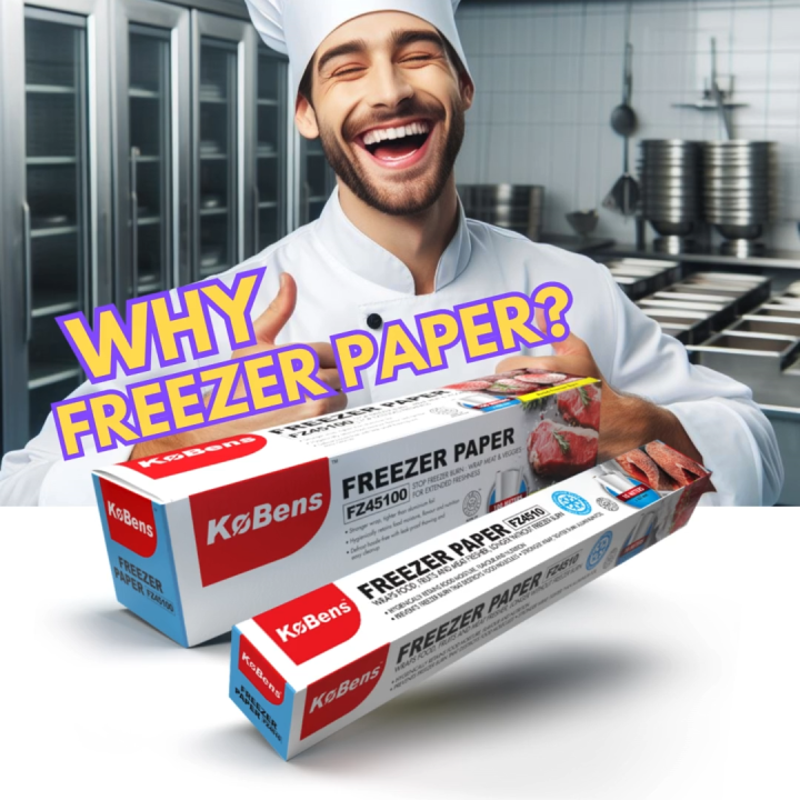 [ Carton Deal ] 6 rolls KoBens FZ45100 Freezer Paper ( Jumbo Roll 450 ...