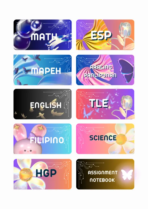 Matatag Subjects Stickers for Grade 1-6 | Lazada PH