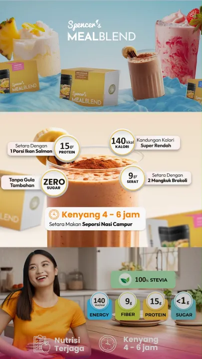 Spencer's Mealblend Royal Taro Delight Original 1 Box (15 Sachet x 38Gr ...