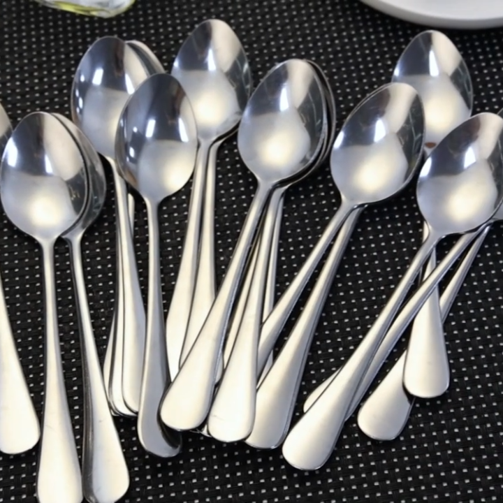 12/6/1Pcs Stainless Steel Thick Spoon, Food Grade Kitchen Restaurant ...