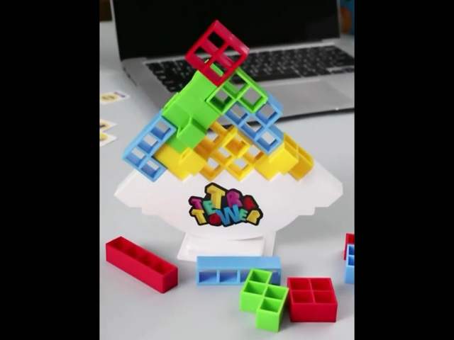 NIKO 48pcs Tetra Tower Balance Stacking Blocks Game Building Blocks Toy ...