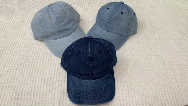 หมวกเบสบอลผ้าเดนิม Uncle Stubble สไตล์ลําลองทุกเพศชายคาโค้งผ้าฝ้ายนุ่ม ...