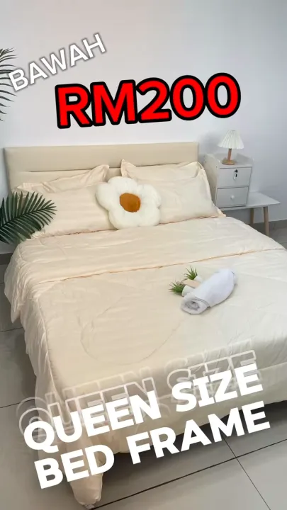 FINSSO : Galaxy Leather Bed Frame Divan Solid Wood PVC Leather With ...