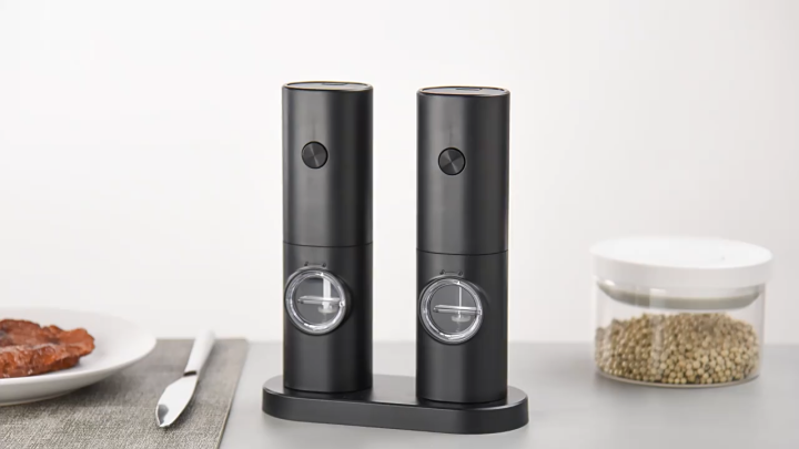 Electric Salt And Pepper Grinder With Adjustable Coarseness Refillable ...