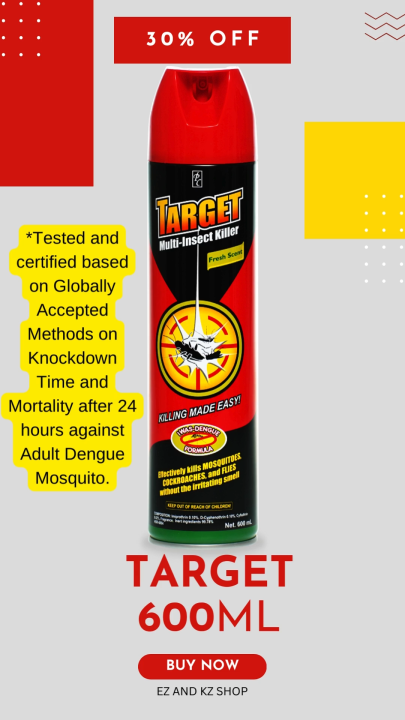 TARGET Multi-Insect Killer Spray 600ml | Lazada PH
