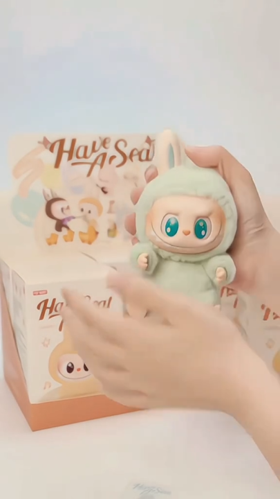 Popmart Labubu Macaron V2 Have A Seat กล่องสุ่มตุ๊กตาขนนิ่มของเล่น ...