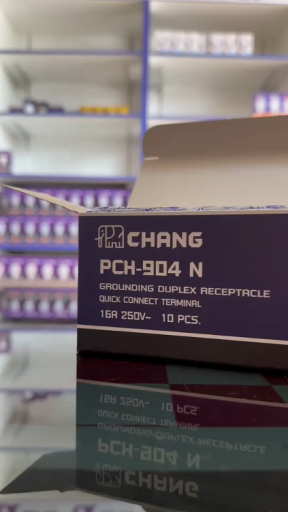 ปลั๊กราวด์คู่ ช้างแบบเสียบรุ่นใหม่PCH-904N 16A 250V แท้100% | Lazada.co.th