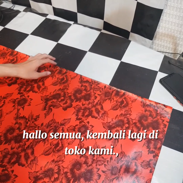 Karpet Spon Motif Kembang / Perlak Waterproof / Perlak Ompol lebar ...