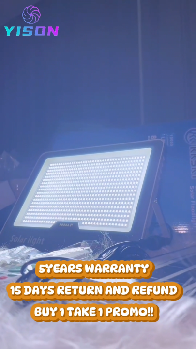 YISON 100% Original 300W 500W Led Solar Lighting Buy 1 Take 1 Outdoor ...