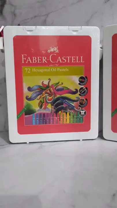Faber Castell CRAYON 72 HEXAGONAL WARNA / CRAYON Oil Pastel 12 WARNA ...