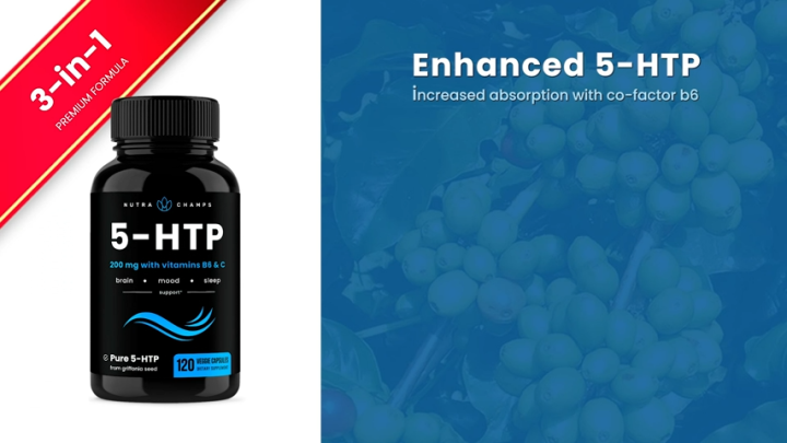200 mg 5-HTP Supplement, Promotes Normal Healthy Sleep and Well-Being ...