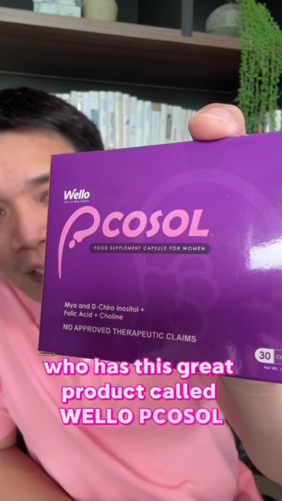 Wello PCOSol Inositol Myo D-Chiro Folic Acid Choline Supplement ...