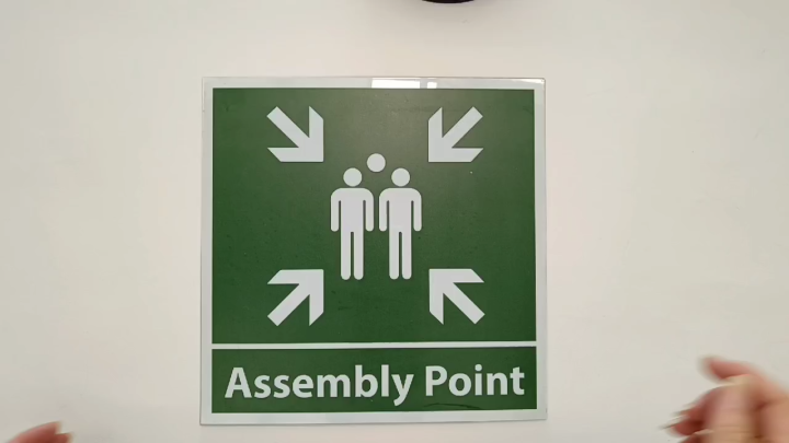 Safety Signage - Assembly point 280mm x 280mm | Lazada