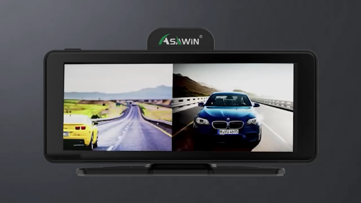 CarPlay 4K Dash Cam Asawin CP68 WIFI Bluetooth Wireless Apple Carplay ...