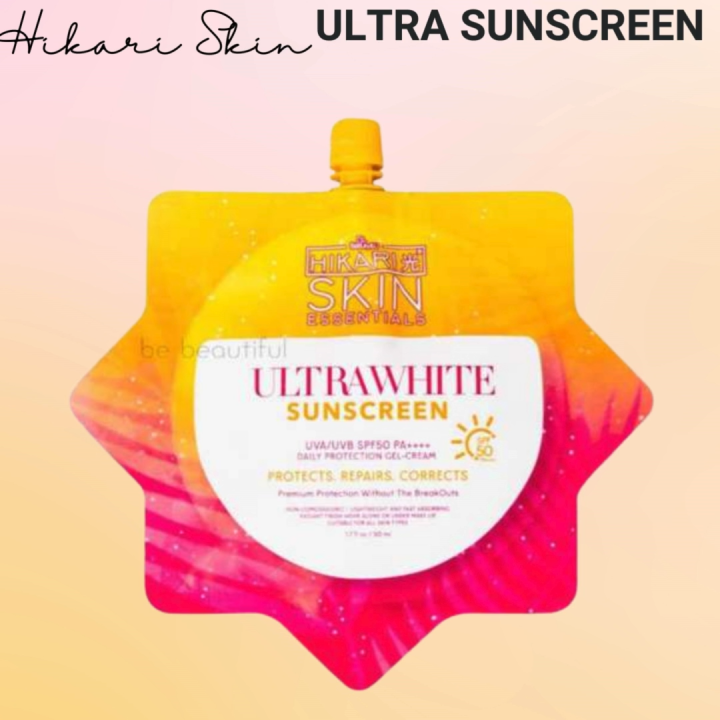 Hikari Ultra White Sunscreen SPF50 PA++++ Gel Cream | Lazada PH