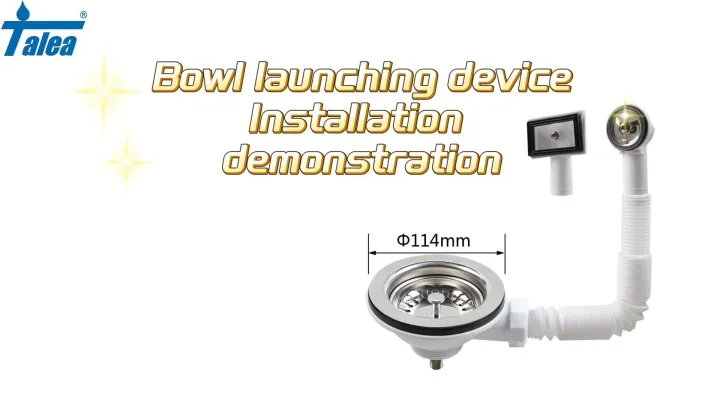 Talea Multiple Overflow Head Kitchen Sink Strainer 1½" (114mm) SUS304 Stainless Steel Plug Waste ...