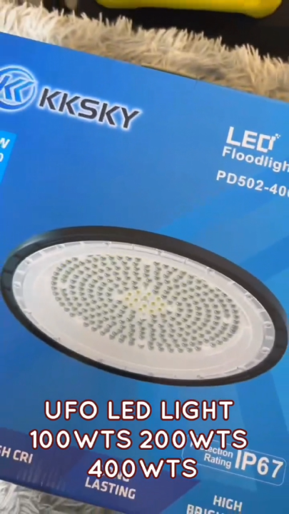 KKKSY 220V 400W UFO LED High Bay Light Fixture 40000lm 6500K Chandelier ...