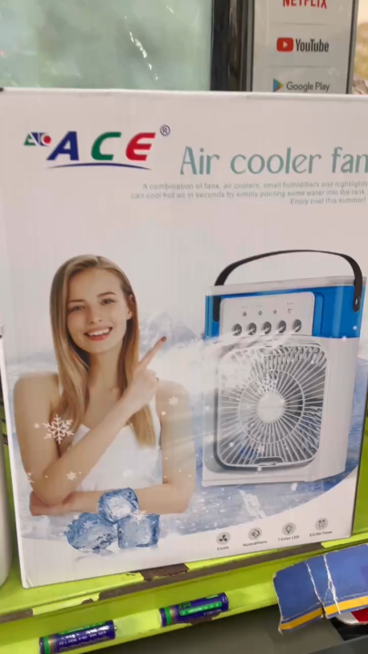 ACE FAN (NEW MINI AIR COOLER) (RECHARGEABLE FAN) ( USB FAN) | Lazada PH