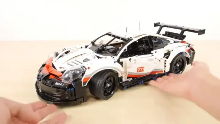 Porsche 911 Building Block Car 1:10 Compatible With Technic Remote ...