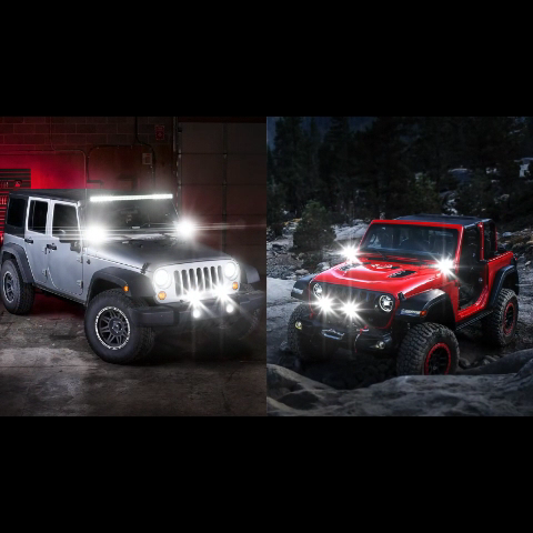 【HIGH QUALITY】120W 7inch Car LED Work Light Bar Spot Flood Beams Combo ...