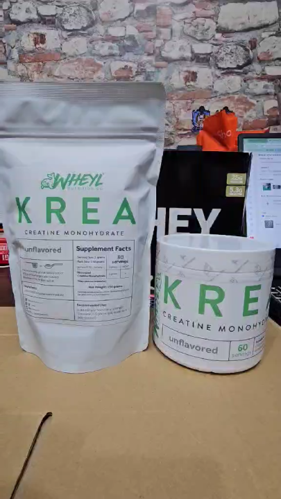Krea Creatine Monohydrate by Wheyl Nutrition Co 60/30 Servings With ...