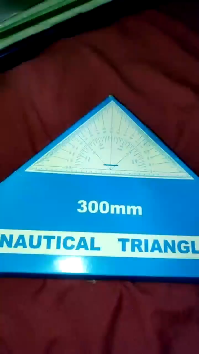 2Pcs 300mm Chart Drawing Triangle Ruler for Ship Drawing Large-Scale ...