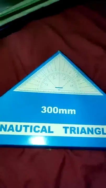2Pcs 300mm Chart Drawing Triangle Ruler for Ship Drawing Large-Scale ...