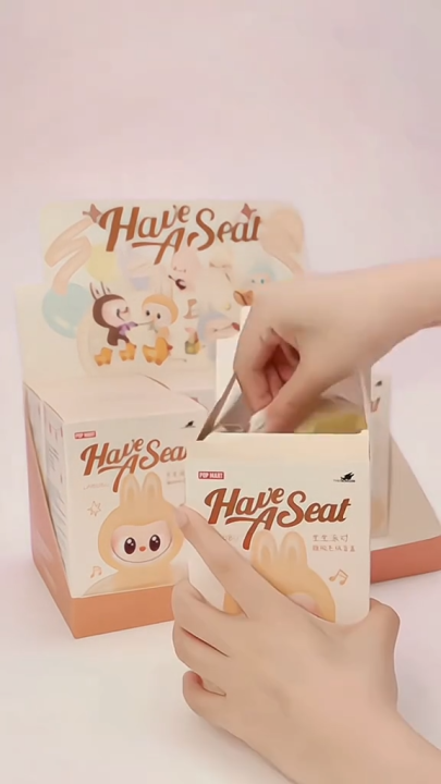 Labubu Macaron V2 Have A Seat ลาบูบู้กล่องจุ่มตุ๊กตาขนนิ่มของเล่นตุ๊กตา ...