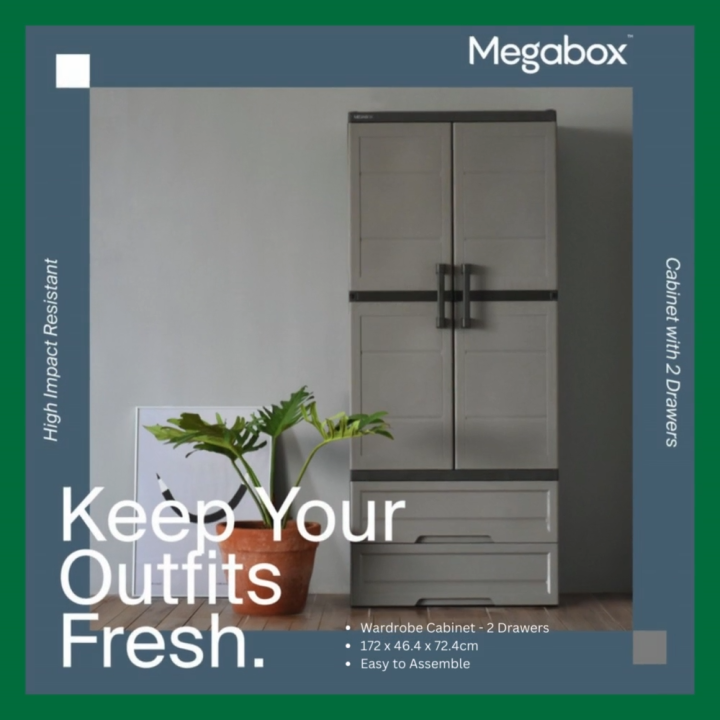 Megabox Cabinet Wardrobe Storage Drawer with 1 or 2 drawers drawer ...