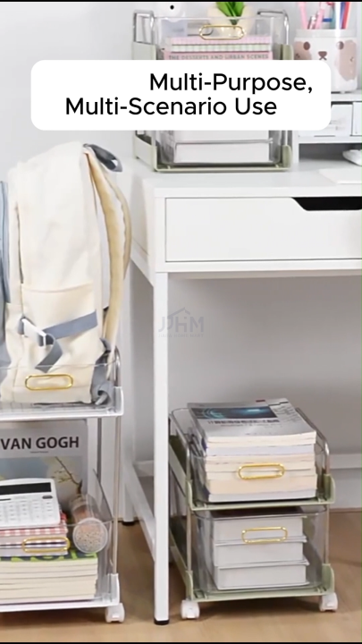 SG Multi-Functional Storage Rack /Under Desk Push Pull Drawer Rack ...