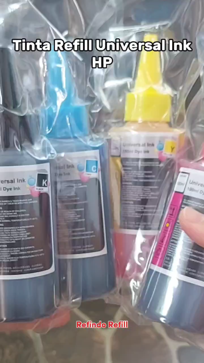 Tinta Universal 100ml Refill Cartridge Printer HP 680 682 678 803 802 ...