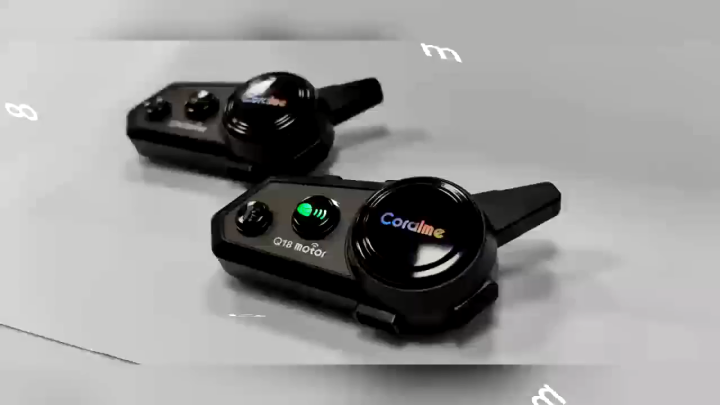 MOFOX Q18 Motorcycle Helmet Intercom Headset Share Music For 2 Riders ...