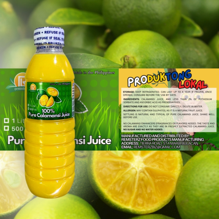 100% Pure Calamansi Juice No Sugar Sakto 12oz | Lazada PH